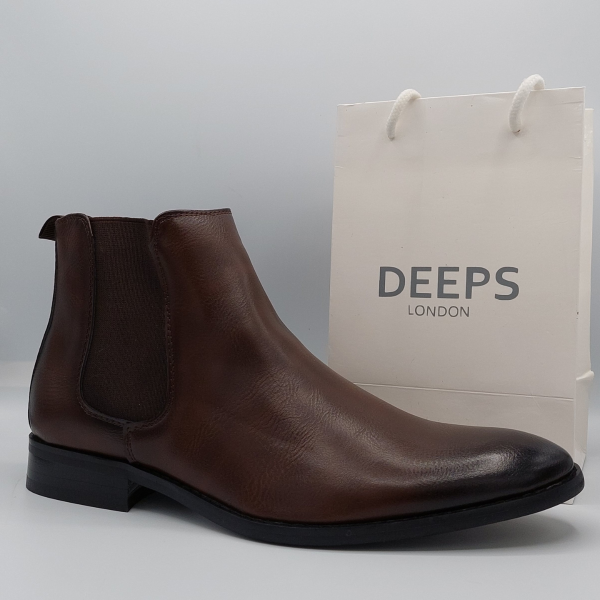 CHASE MEN'S FAUX LEATHER CHELSEA BOOTS